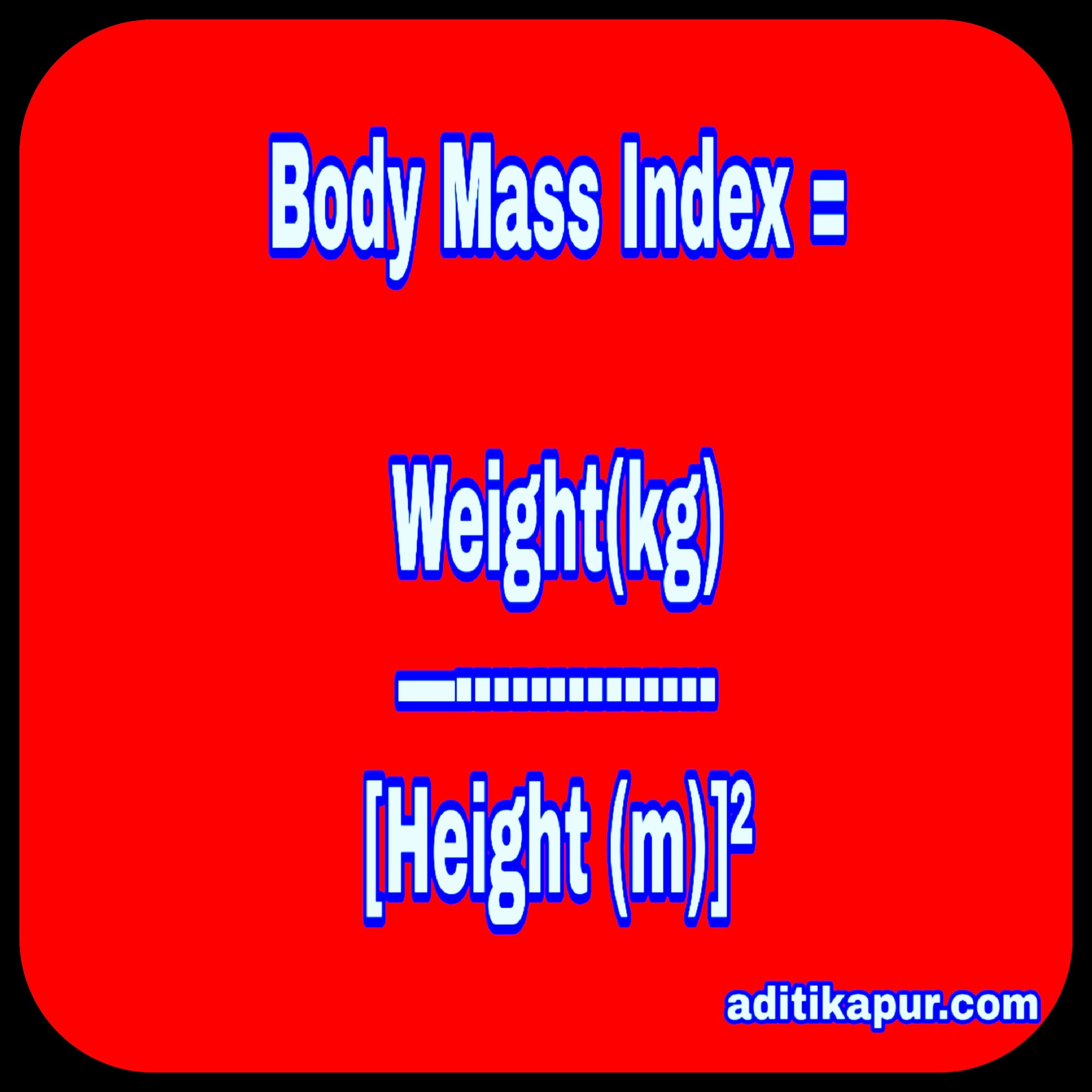 Mind your Body Mass Index- Highly Recommended! – PANORAMIC RIPPLES